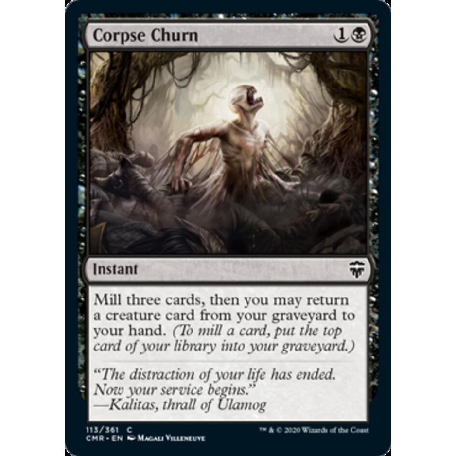 Magic the Gathering - Corpse Churn - MTG Black - CMR - NM | Shopee ...