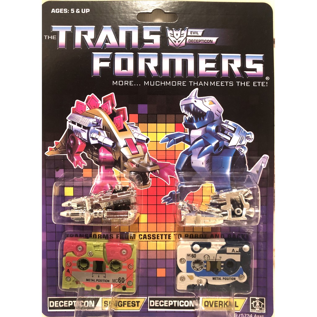 TRANSFORMERS G1 Reissue cassettes Squawktalk Beastbox & Slugfest ...
