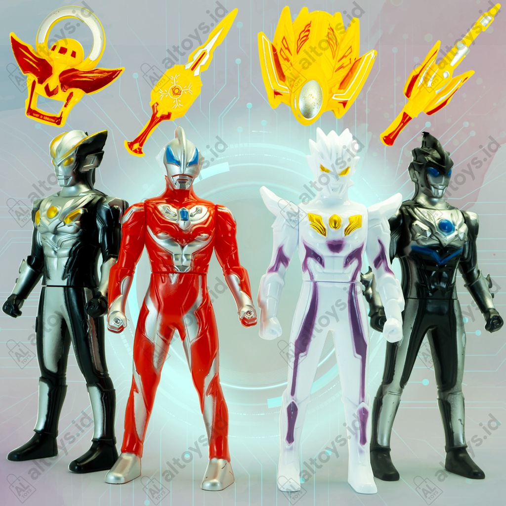 Ultraman RB ROBOT FIGURE Toys SET Of 4PCS Ultraman Toys SET Ultraman ...