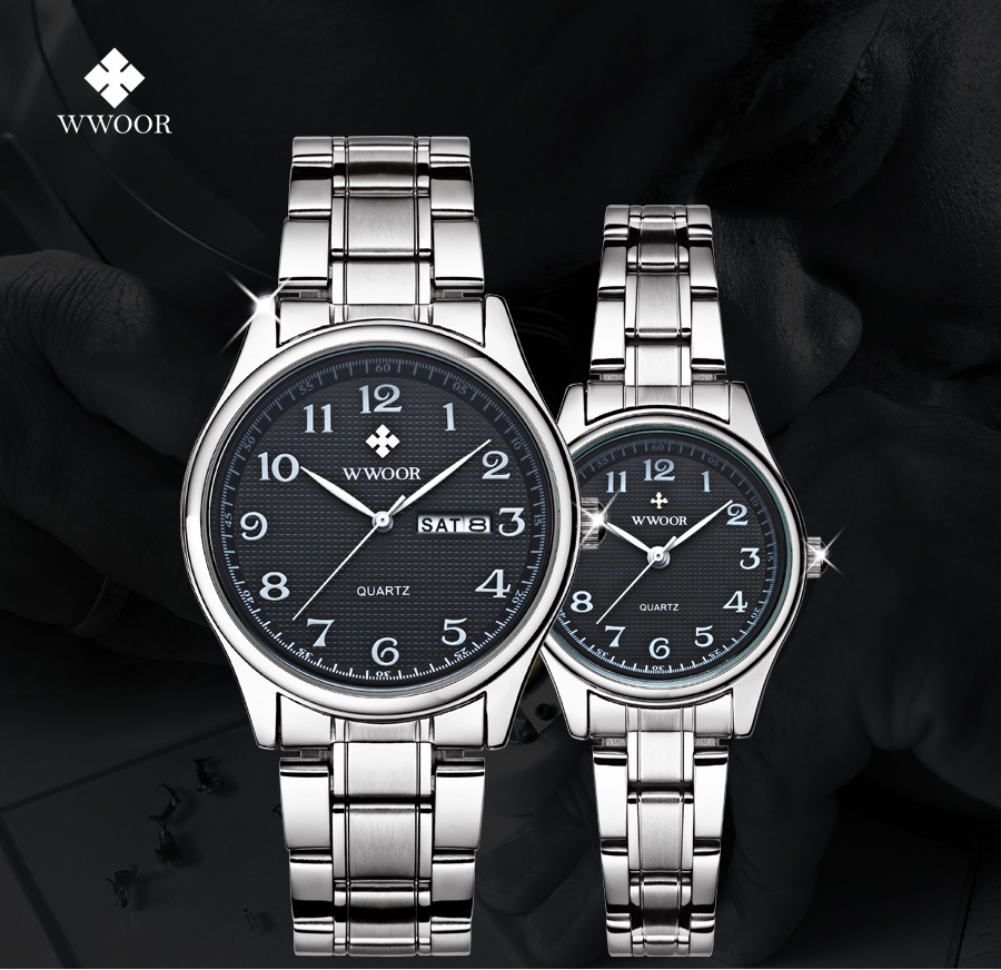 Wwoor Watch For Women Waterproof Quartz Analog Business Stainless Steel ...
