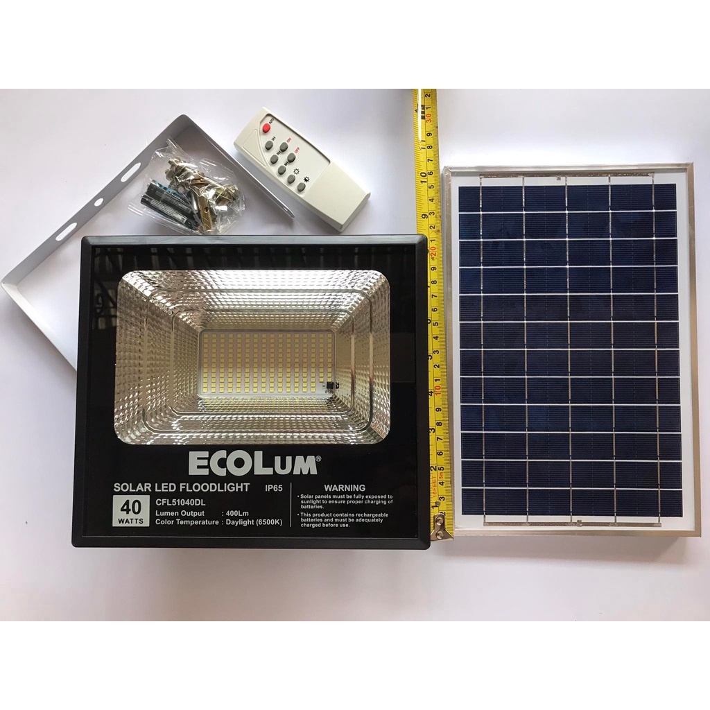 Ecolum Solar LED Floodlight (25w,40w,60w) | Shopee Philippines