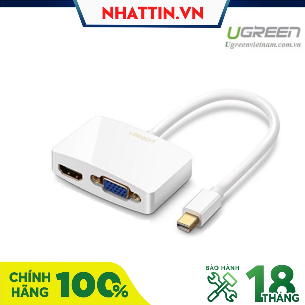Ugreen 10427 Genuine Mini Displayport to HDMI / VGA converter cable ...