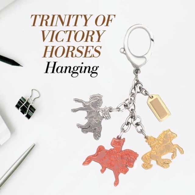 Fengshui Trinity of Victory Horse Hanging Keychain | Shopee Philippines