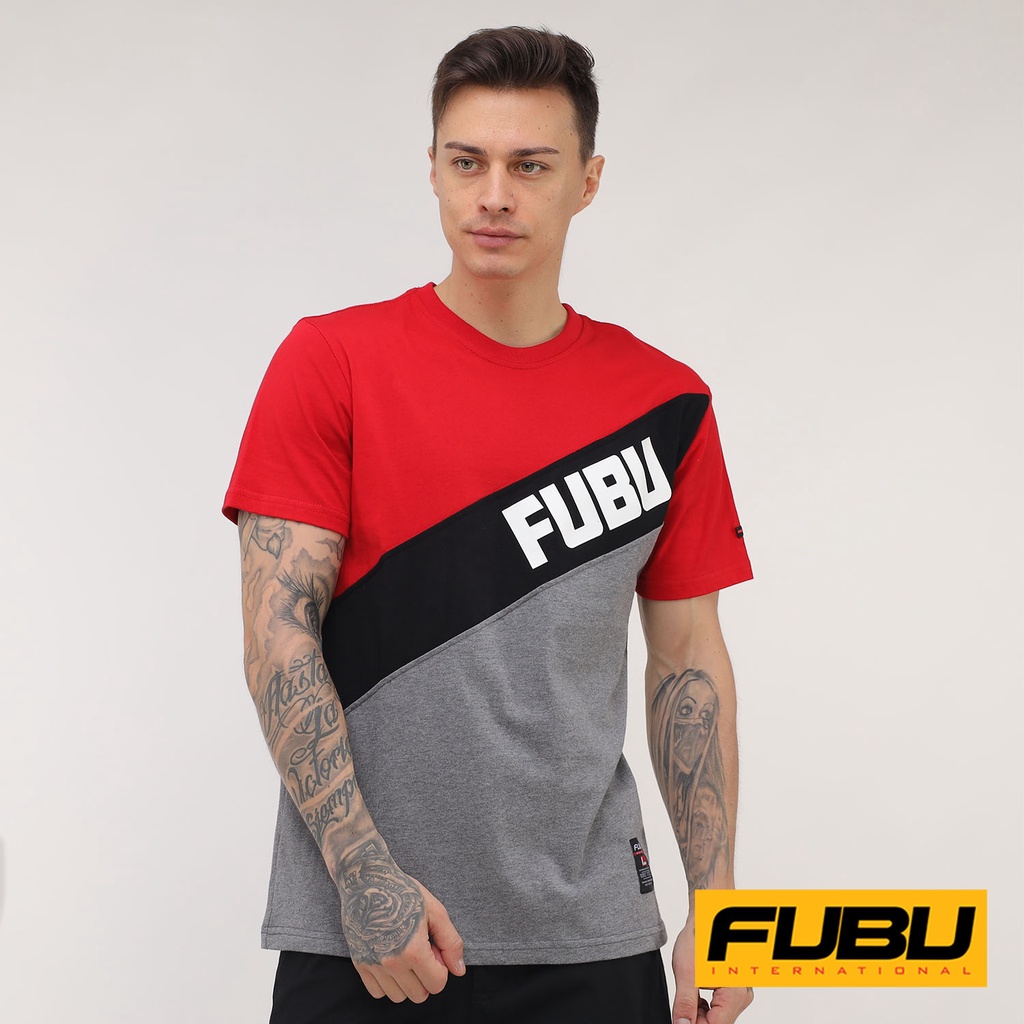 Fubu Round Neck Regular Fit FBT01A-2846 (Red) | Shopee Philippines