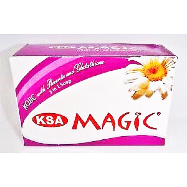 KSA Magic Soap w/Kojic &Placenta & Glutathione 3in1 Soap 140g/Placenta ...
