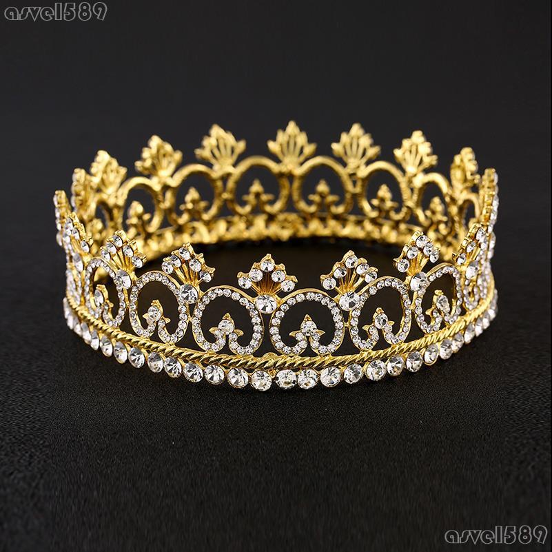 Men's Crown Headdress Prince King Birthday Performance Unisex Party ...