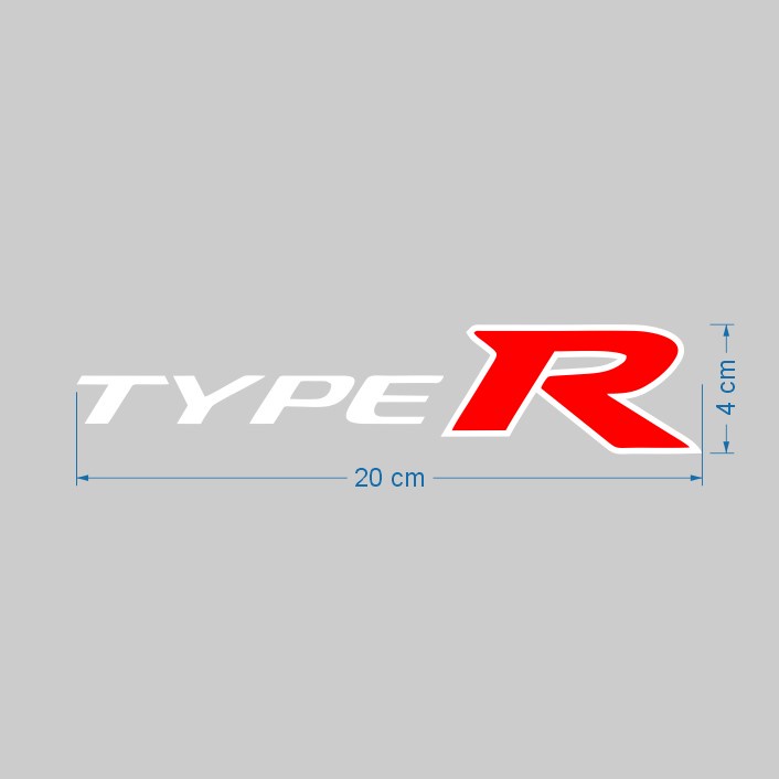 Honda Civic Type R Car Sticker - Car Decal Sticker | Shopee Philippines