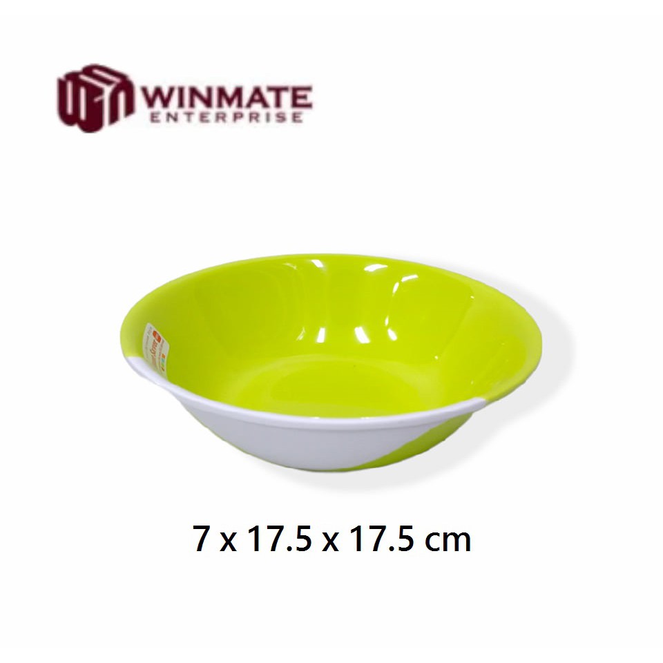 Melamine Green and White Design Dinnerware Plate Bowl Baso ( per piece ...