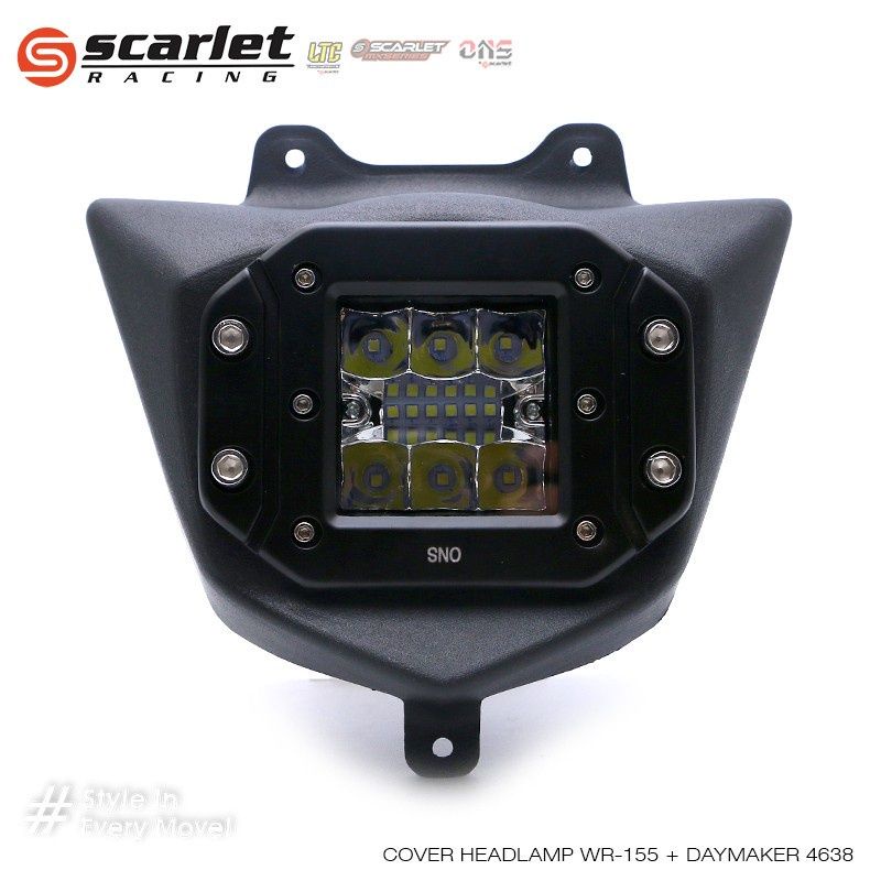 Headlamp cover+DAYMAKER WR155 set SCARLET RACING ONS Lamp Protector ...