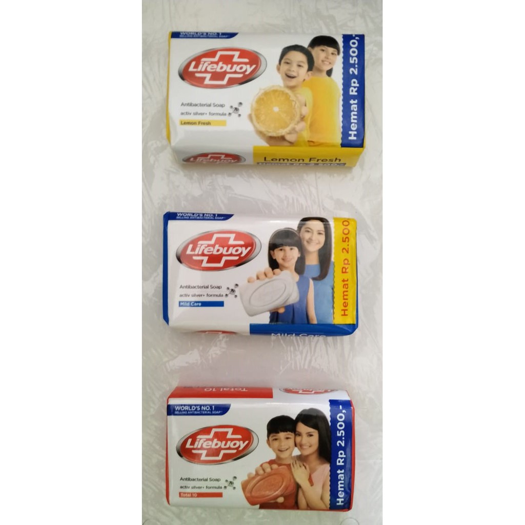 Lifebuoy Brand Antibacterial Bar Soap with 60 gram size | Shopee ...