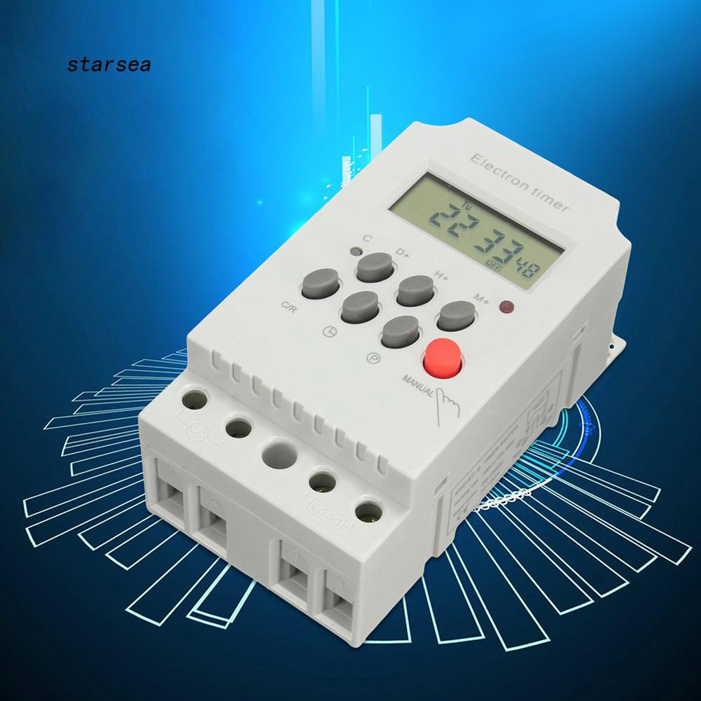 STSE_220V 25A Din Rail Digital Automatic Programmable Electronic Timer ...