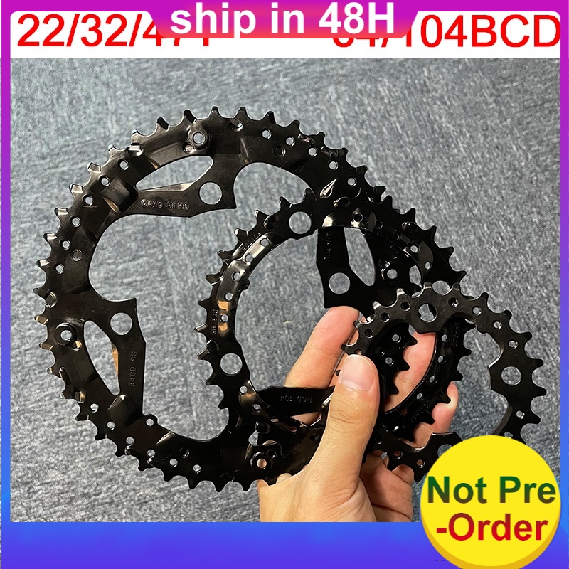BUCKLOS 64BCD chainring 104BCD bike chainwheel 22/32/44T 3*9S mountain ...