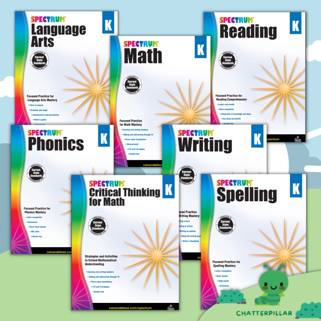 Spectrum Kindergarten Workbook | Shopee Philippines