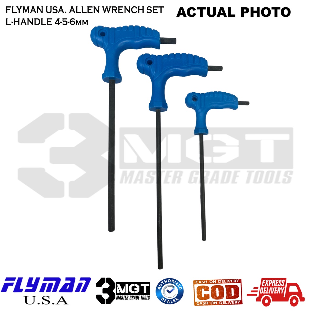 Original Flyman L-Grip Allen Wrench 4/5/6 and set | Shopee Philippines