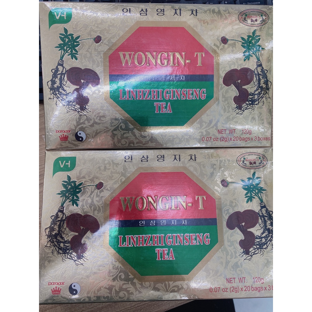 Wongin-t GINSENG Ganoderma Tea (BOX OF 3 LOTS * 20 PACKAGES) | Shopee ...