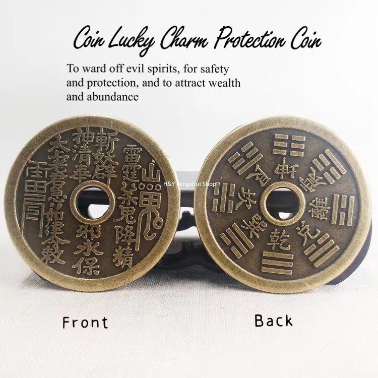 Fengshui Coin Lucky Charm Protection Coin | Shopee Philippines