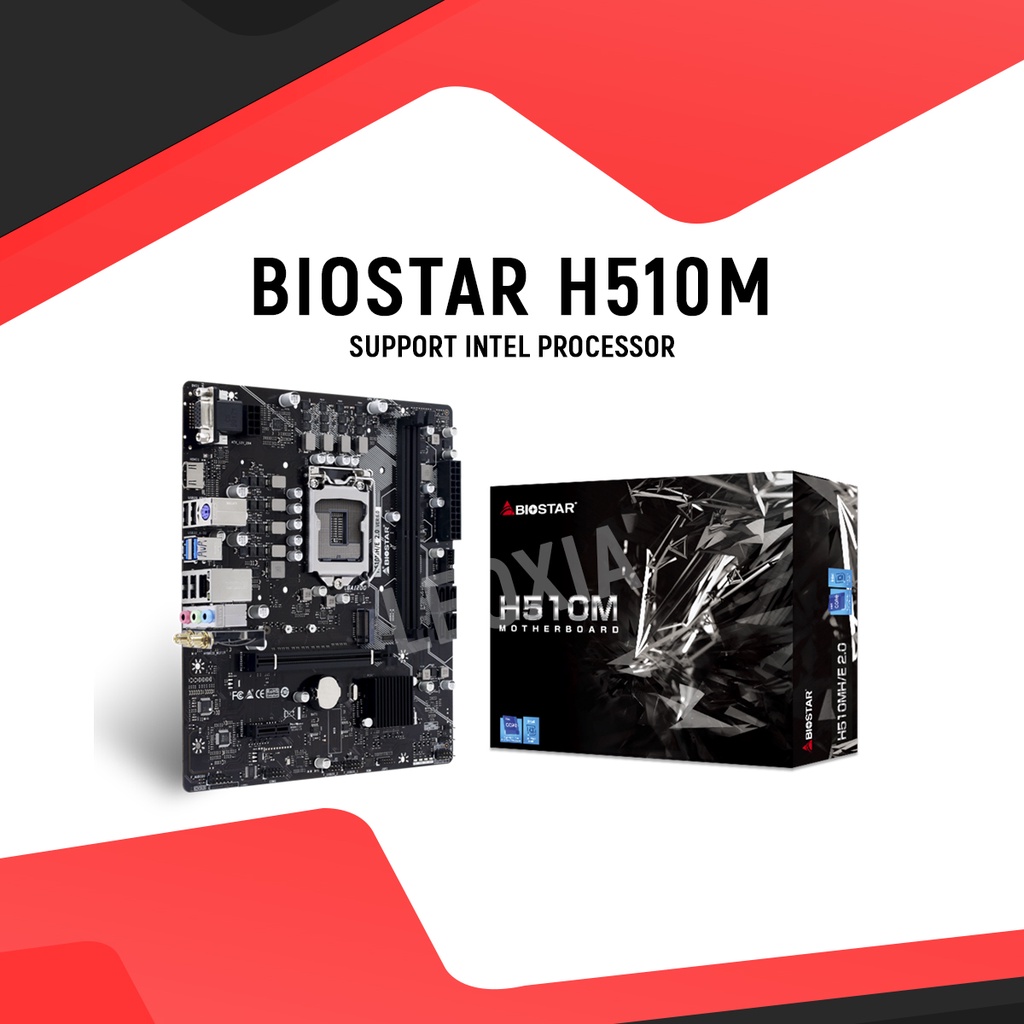 Biostar H510M Motherboard Support Intel Processor | Shopee Philippines