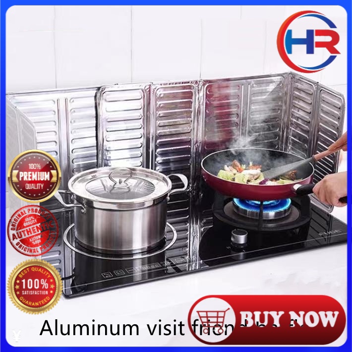 Oil Splash Proof Kitchen Stove Cooking Aluminum Foil Shield Blocks ...