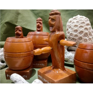 Wooden Barrel Man Philippines // Dark Color Available (Souvenir ...