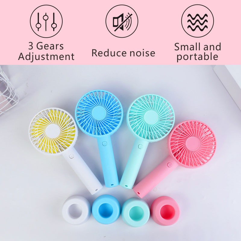 USB Rechargeable Portable Handy Mini Fan 2500mAh High capacity Student ...