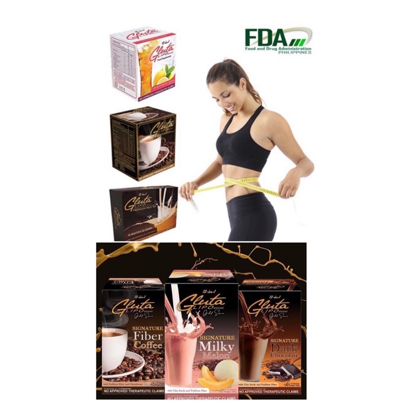Authentic Gluta Lipo Juice, Coffee and Milk Tea Classic and Gold Series ...