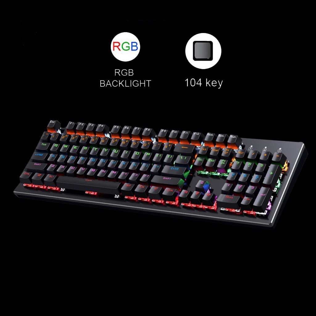 Xtech K620 K550 K880 Mechanical Keyboard 61key RGB Light Wired Gaming ...