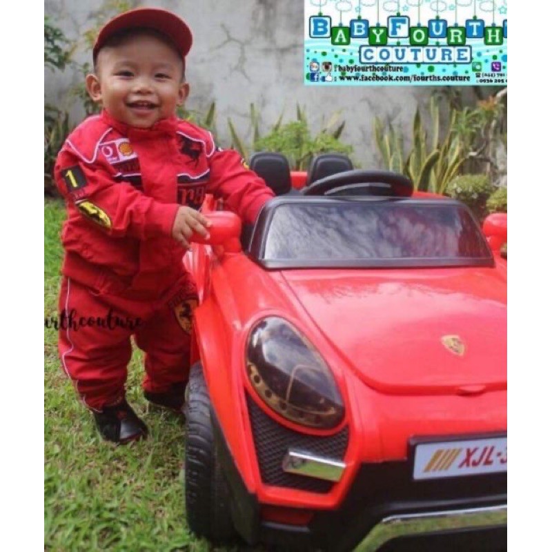 Ferrari F1 set separated cap(Car racing costume) | Shopee Philippines