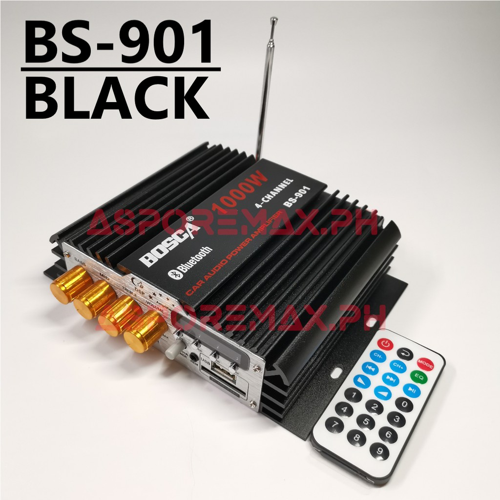 BOSCA Amplifier with Bluetooth USB/SD FM Stereo Audio POWER Amplifier COD | Shopee Philippines