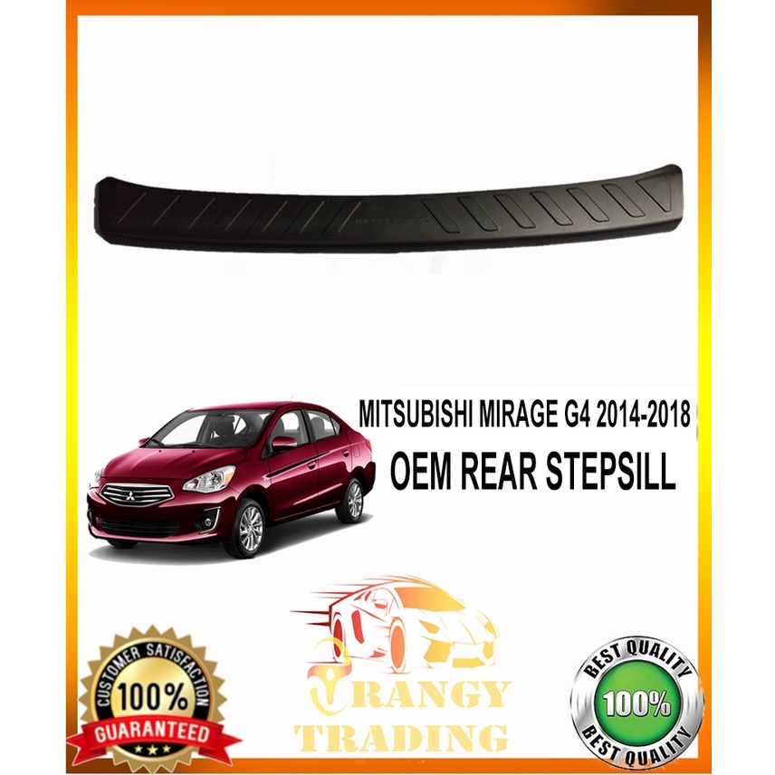 Mitsubishi Mirage G4 2014 to 2018 OEM Rear Stepsill All Black 2015 2016 ...