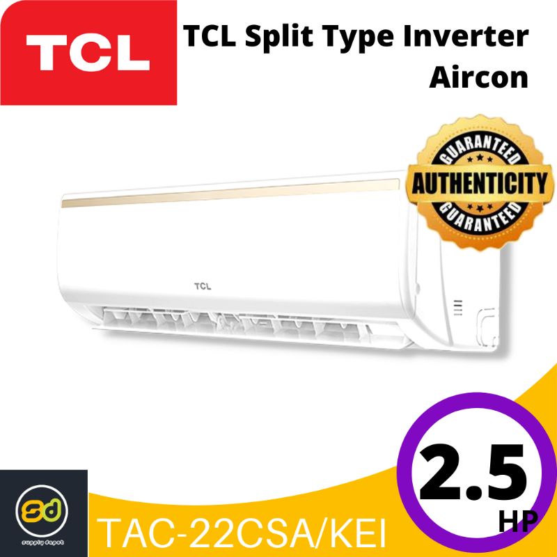 TCL Split Type Inverter Aircon 2.5 HP | Shopee Philippines
