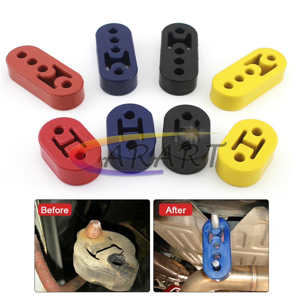 Universal Rubber Car Exhaust Pipe Hanger Bushing 2-Holes 4-Holes Rubber ...