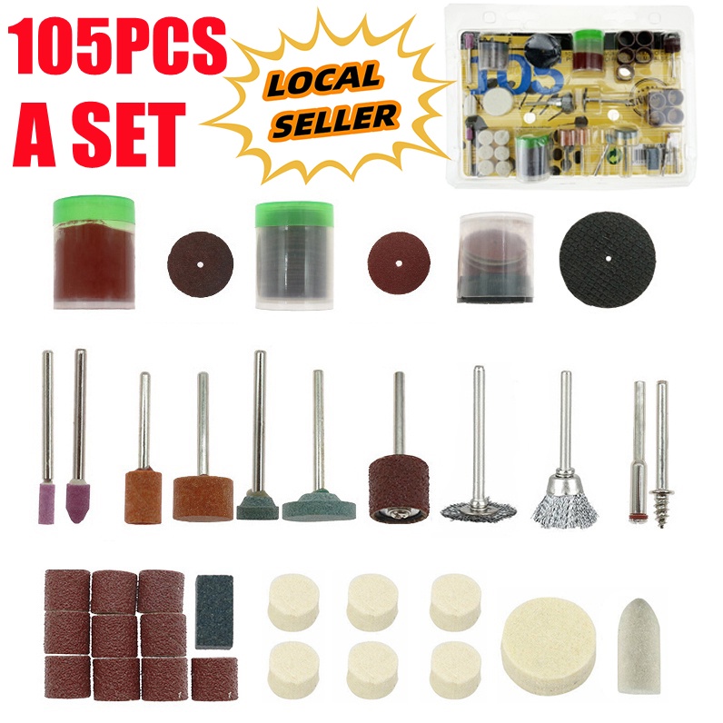 105pcs Mini Electric Drill Grinder Rotary Tool Grinding Polishing Tool ...