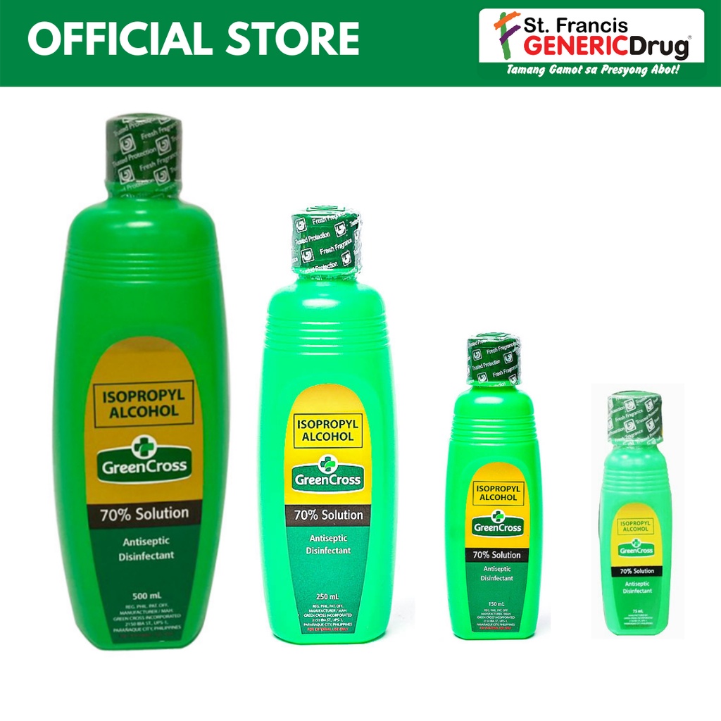 Green Cross Isopropyl Alcohol 70% Solution | Shopee Philippines