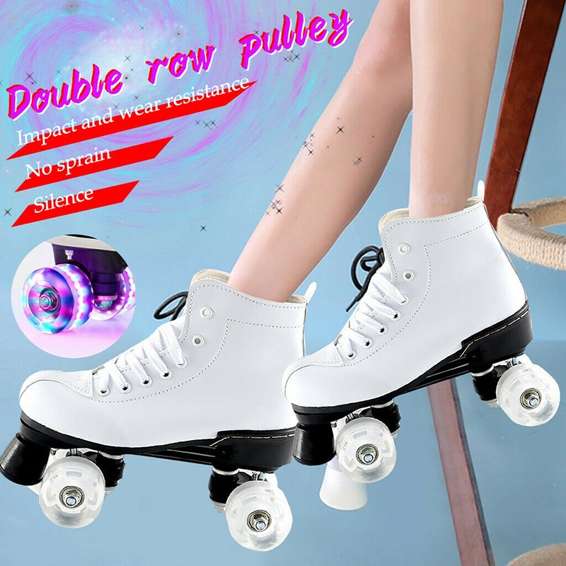 【Ready Stock】New Adult Double Row Roller Skates Roller Skates Four ...
