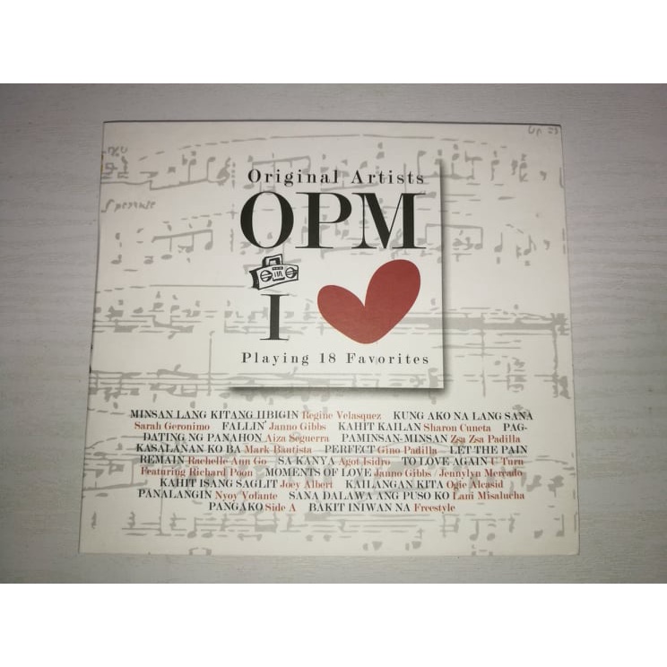 [CD Compilation Album] OPM I Love _ Original Artists | Shopee Philippines