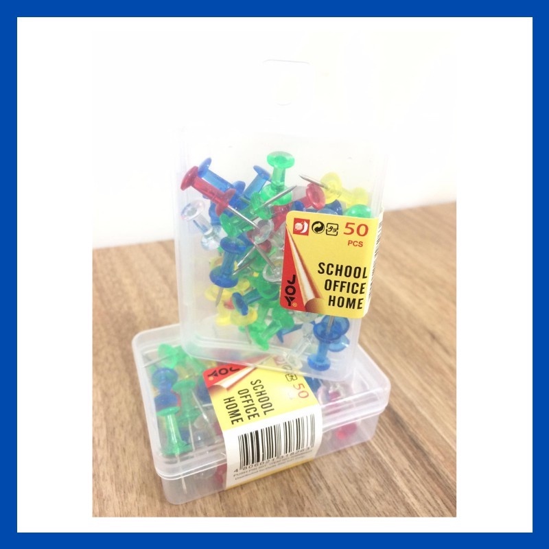 Push Pin | 50s | 100s | School & Office Supplies | COD | Shopee Philippines
