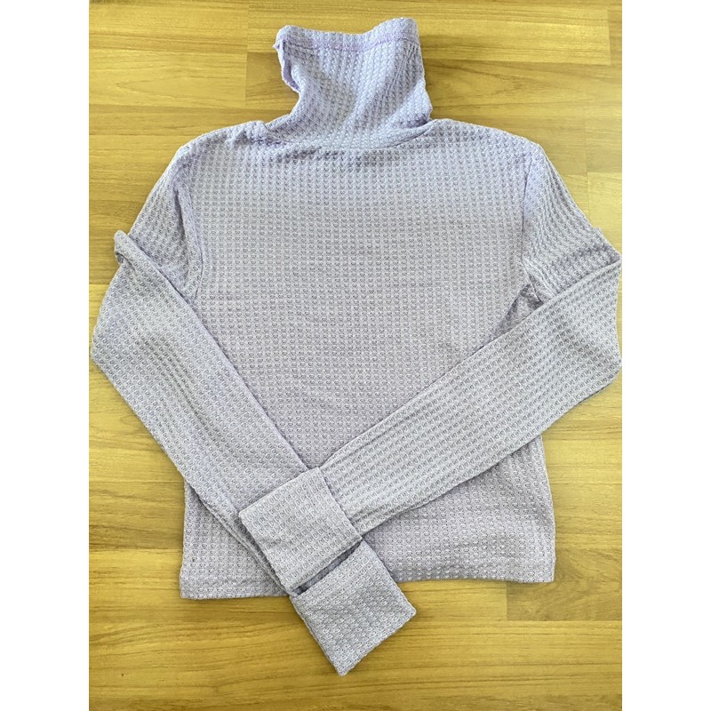 Pastel Purple Turtleneck Sweater Hand Work 1 | Shopee Philippines