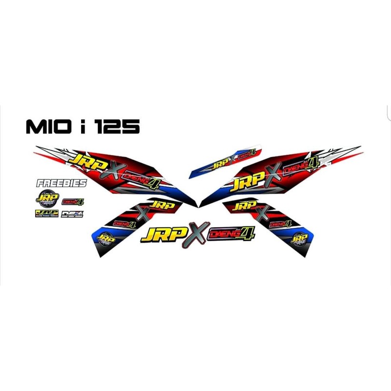 Mio i 125 / M3 JRP x DAENG sai4 sticker decals ( die cut w/freebies ...
