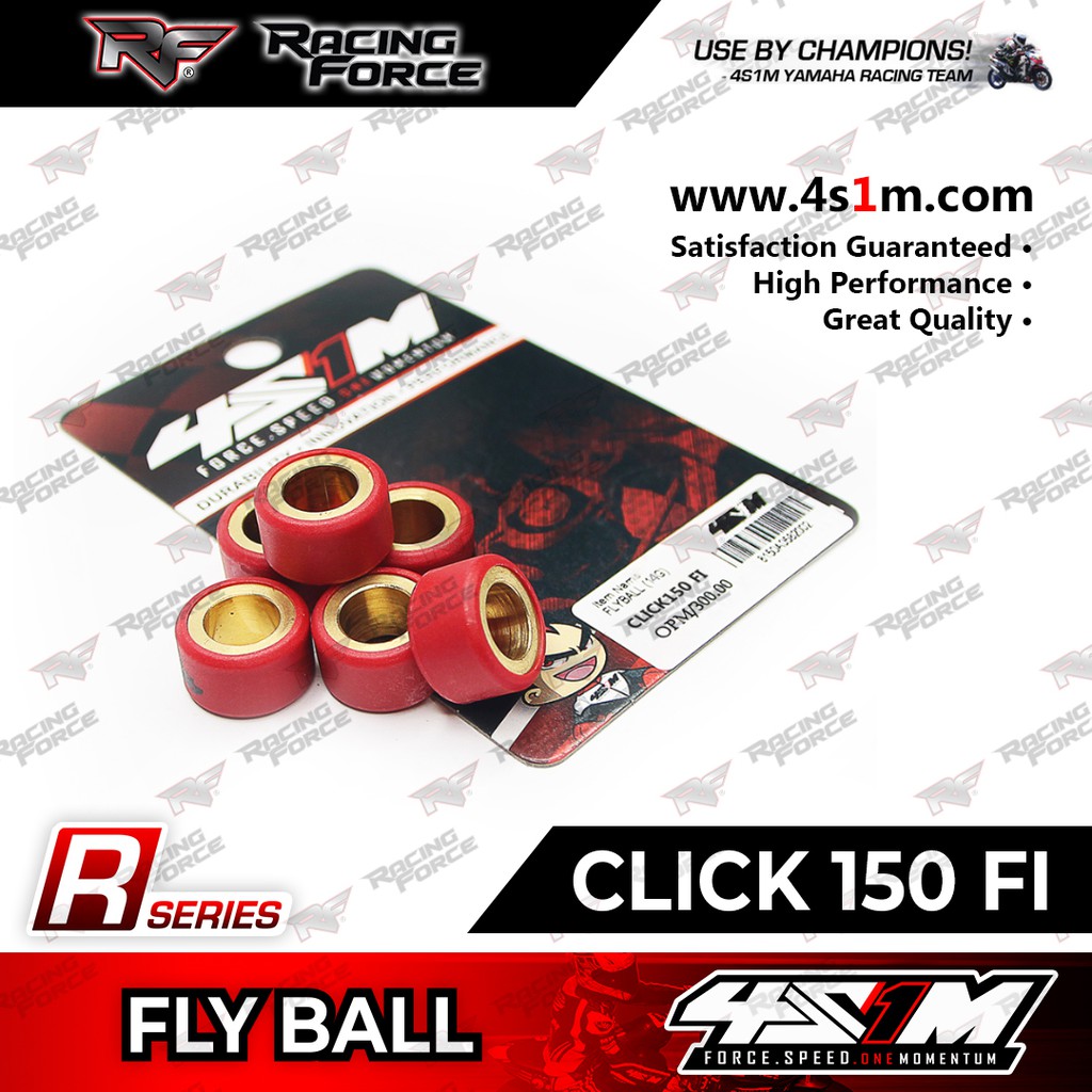 Racing Force 4S1M Fly Ball for Honda CLICK 125 Fi/CLICK 150 Fi/ADV/PCX ...