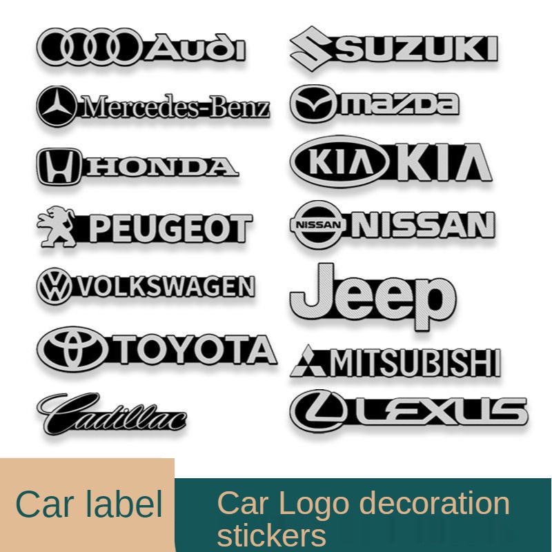 Car audio stickers labels decoration horn speakers center console ...