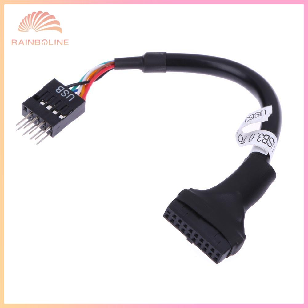 20/19 Pin USB3.0 Female to 9 Pin USB2.0 Male Motherboard Cable | Shopee ...