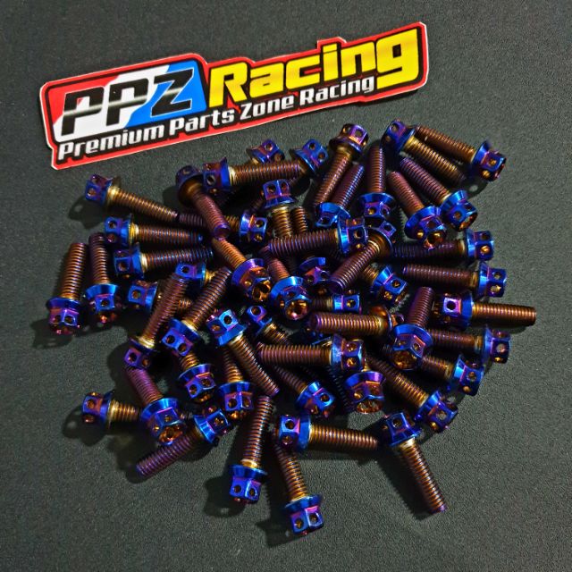 HENG TITANIUM BLUE BOLT 5MM, 6MM, 8MM & 10MMx10-65MM (SOLD PER PIECE ...