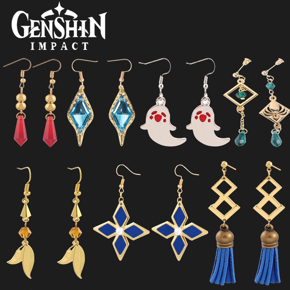 Genshin Impact Tartaglia Kaeya Earrings Kaeya Alberch Anime Cosplay ...