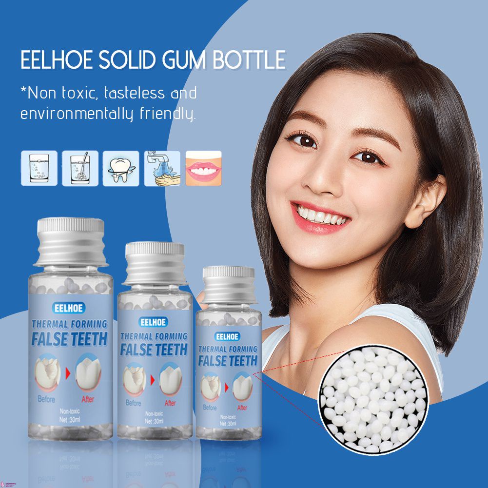 D&B Eelhoe Thermal Beads Teeth Veneer Moldable Denture Temporary Tooth ...