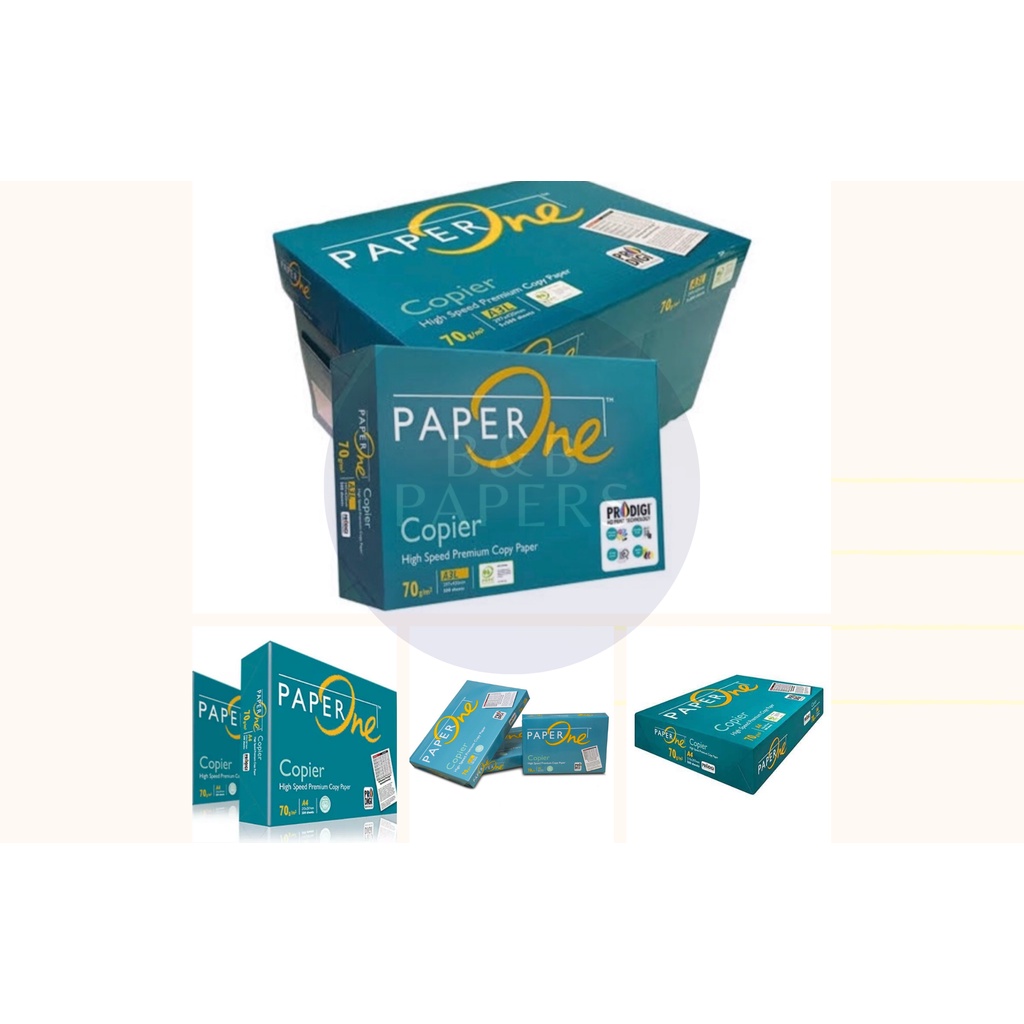 Paper One Bond Paper - Short/Qto, Long/F4, A4 Copier Paper 70 gsm - 500 ...