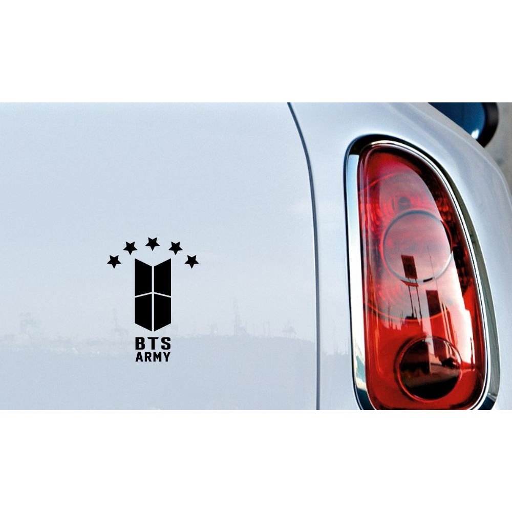 BTS Logo Shield Star Version 3 Car Die Cut Vinyl Decal Sticker for Car ...