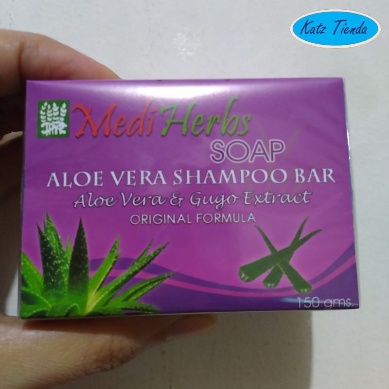 Mediherbs Aloe Vera and Gugo Extract Shampoo Bar (150g) | Shopee ...