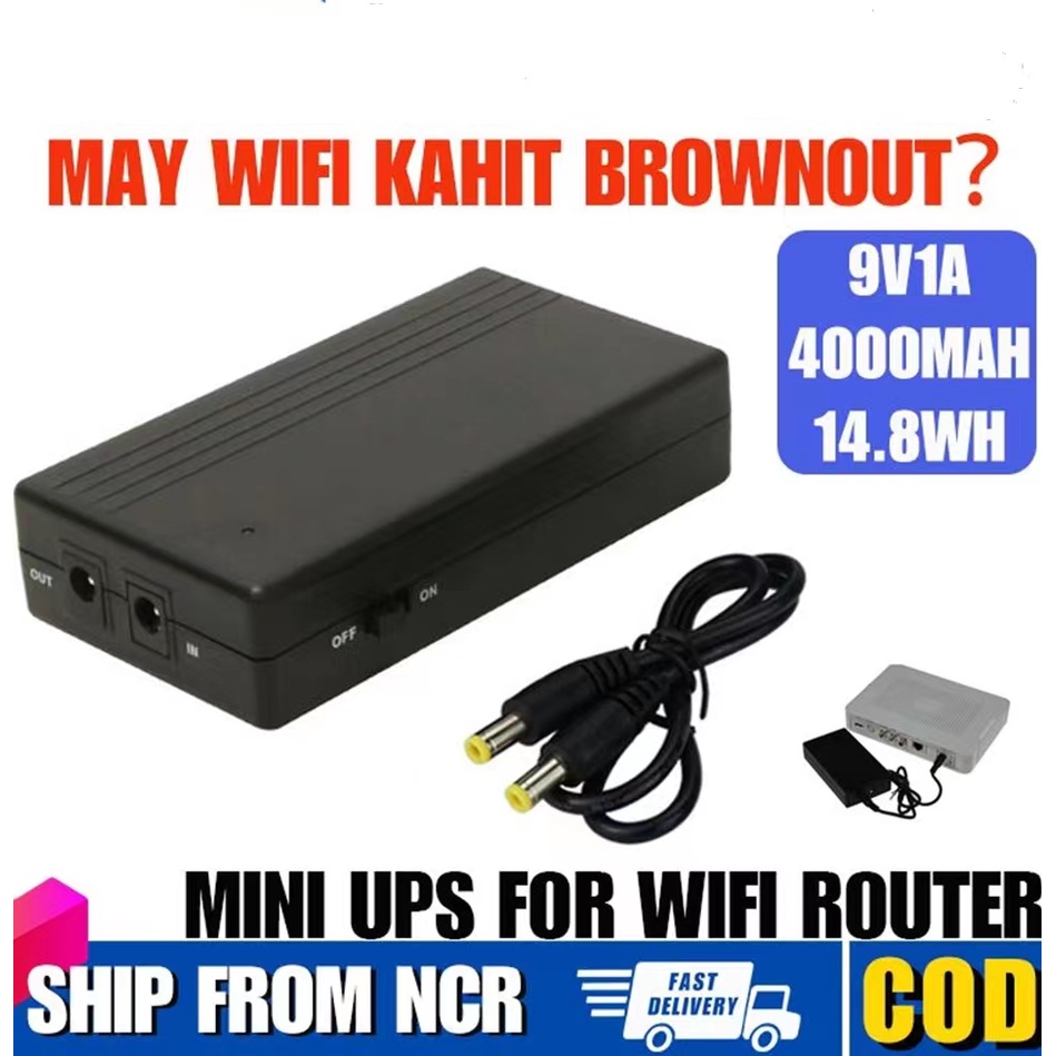 UPS Power Supply Mini UPS For CCTV Camera With Battery For Router Wifi ...