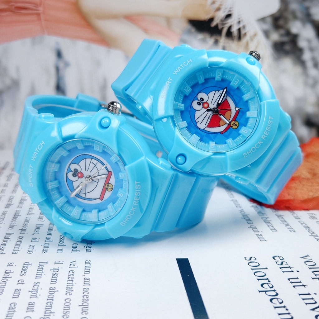 Cartoon Doraemon Watch Kids Quartz Watch Wrist Watch Girl Boy | Shopee ...