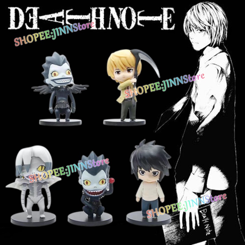 JINN Anime 5 pcs/set Mini Figure Death Note Ryuk Yagami Light L Lawliet ...